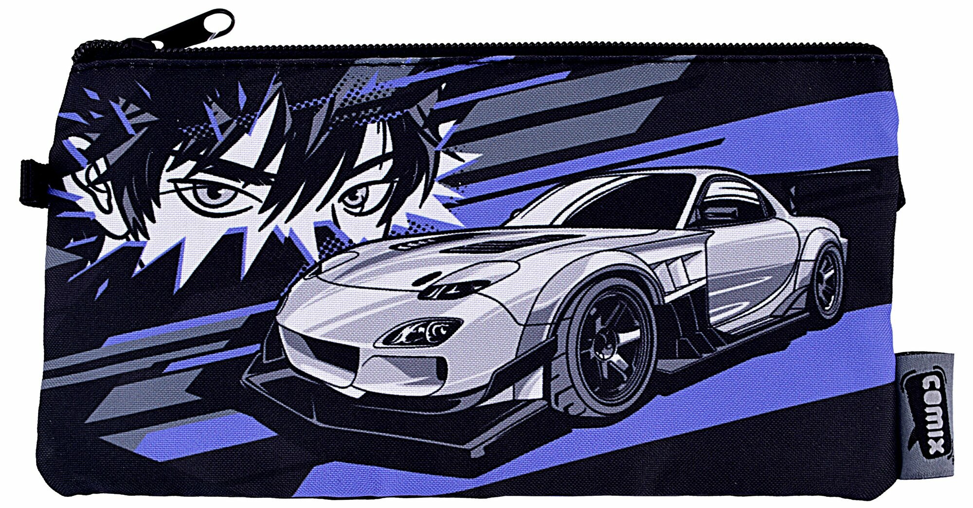 Пенал-косметичка 22*11,5 "Аниме с тачкой", мягкий