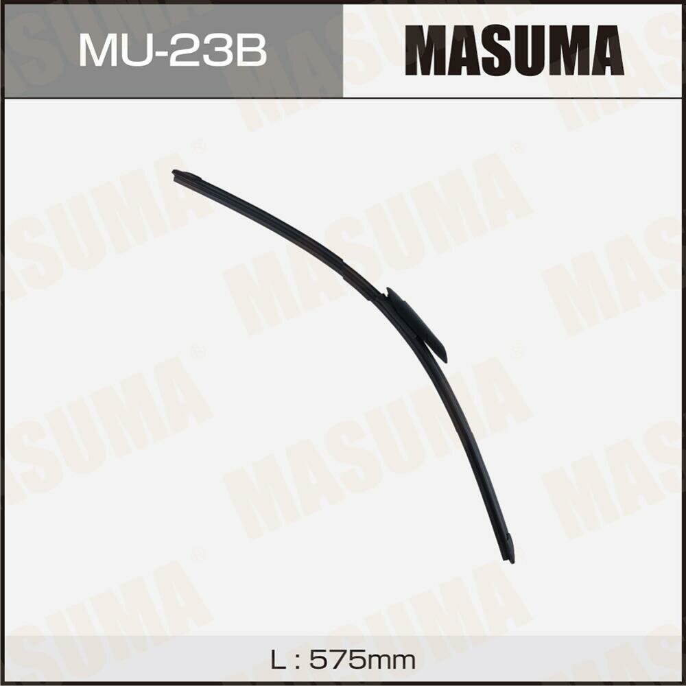 Щетка стеклоочистителя Masuma 23" (580мм) бескаркасная, крепление GWB061, AeroClip, MU-23B