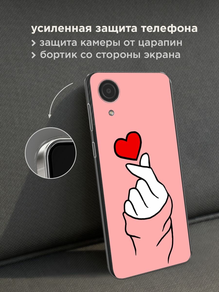 Чехол на Samsung Galaxy A03 Core / Самсунг Галакси А03 Core с принтом "Милое сердечко" — фото 1
