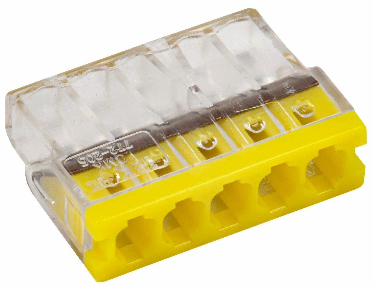 Набор строительно-монтажных клемм IEK 5 контактов, сечение проводов 0.2-2.5 мм2, 4 шт