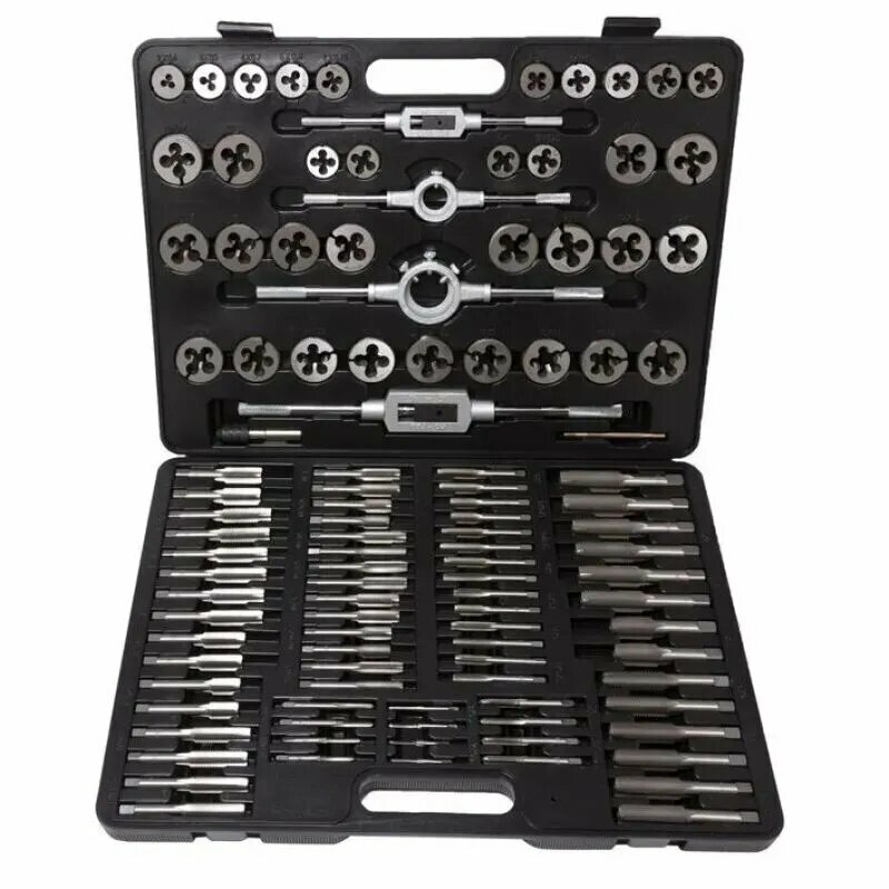 Набор метчиков и плашек, Набор зубьев для метчика, набор из 110 деталей, набор метчиков