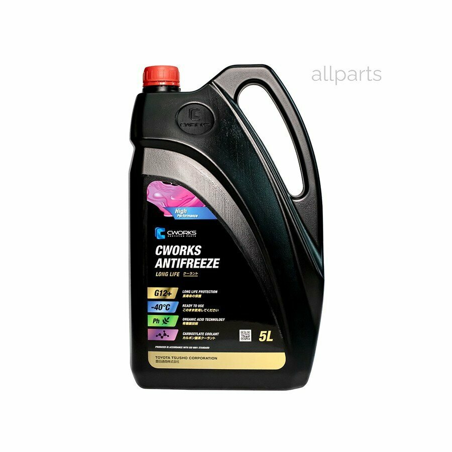 CWORKS A410R0005 Antifreeze Long Life G12+, 5L, Антифриз