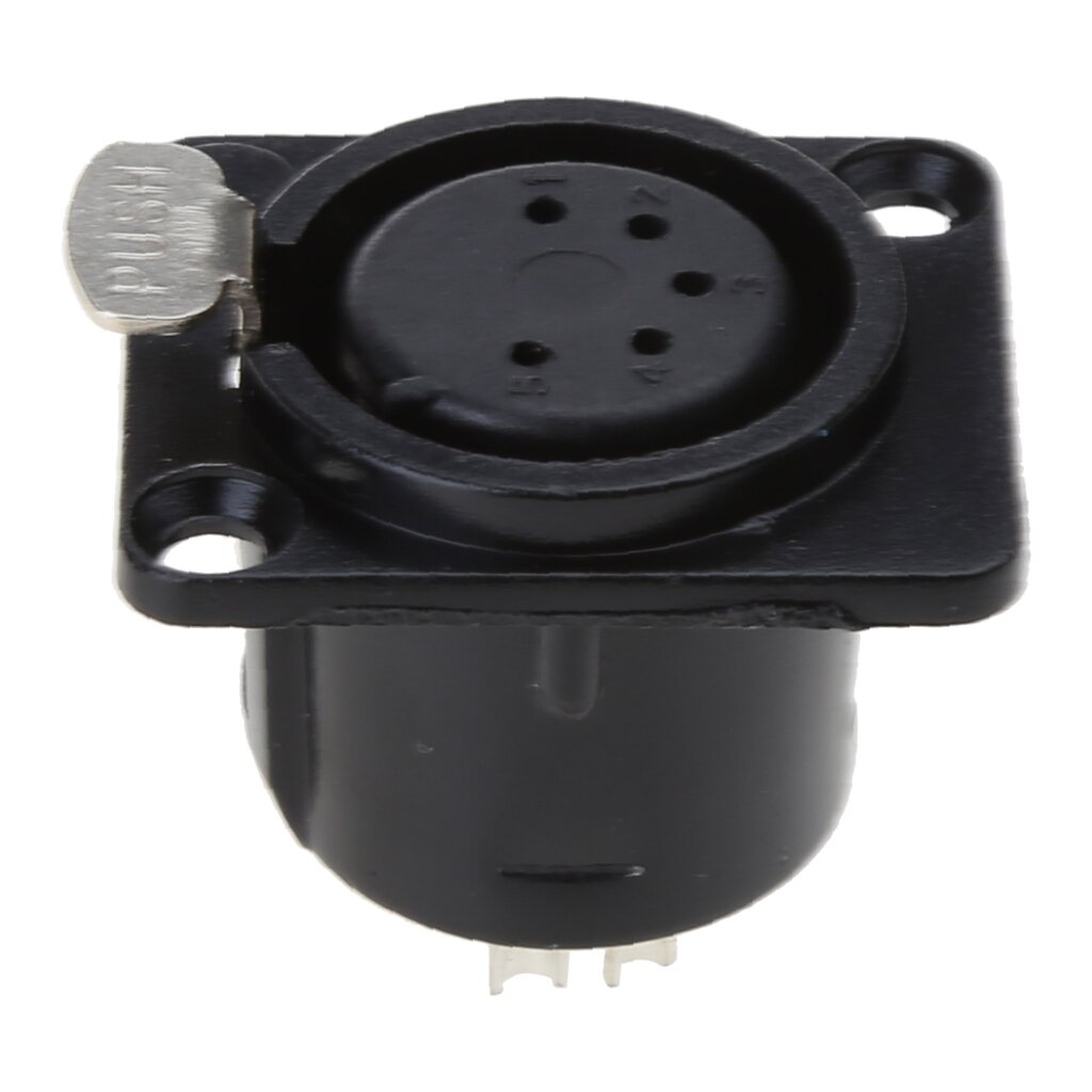 Разъем XLR 5 контактов Разъем-розетка XLR Тип крепления на панели для 5-полюсных разъемов XLR