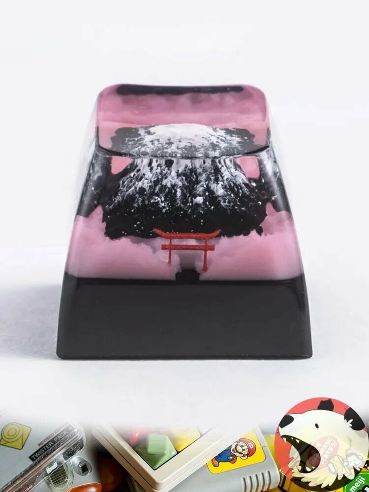 Кейкапы Фудзияма Сакура для Cherry MX, ручная работа, изысканная подарочная упаковка