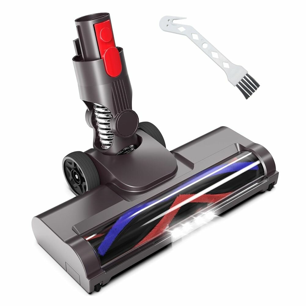 Для пылесосов Dyson V15 V8 V7 V10 V11, насадка для деревянного пола, мягкая роликовая щетка со светодиодной подсветкой