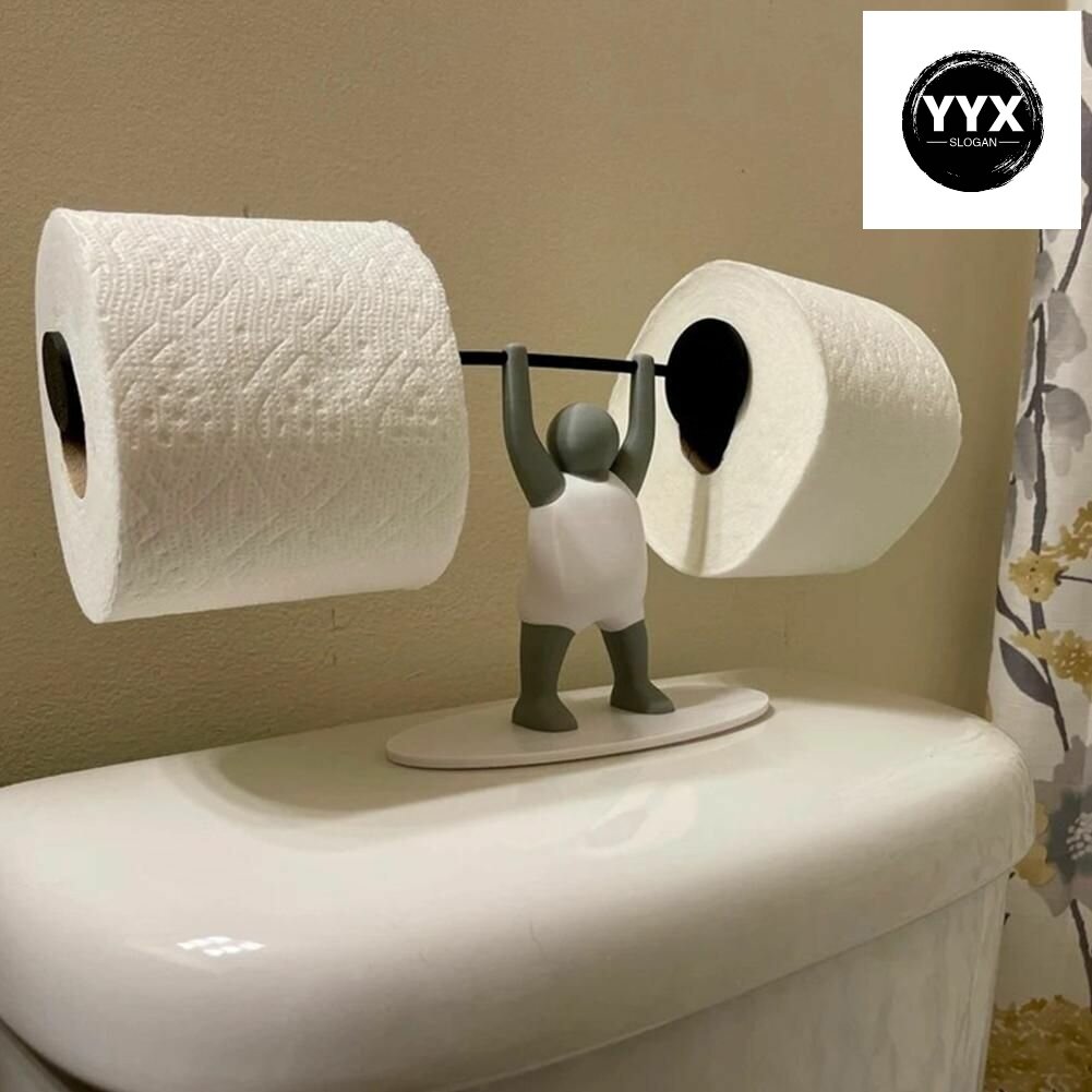 Фигурка тяжелоатлета Туалетный рулон Держатель для бумаги 3D
