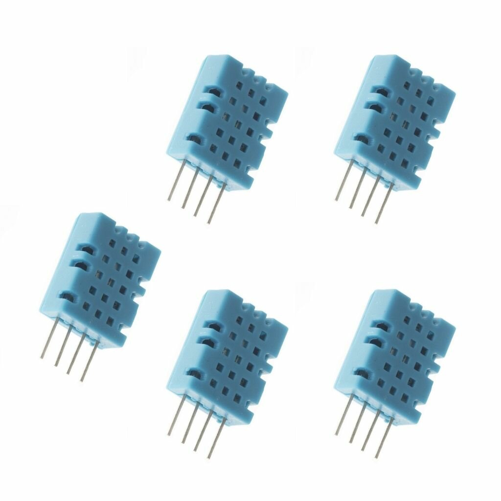 5 Модулей датчиков температуры и относительной влажности с цифровым выходом DHT11