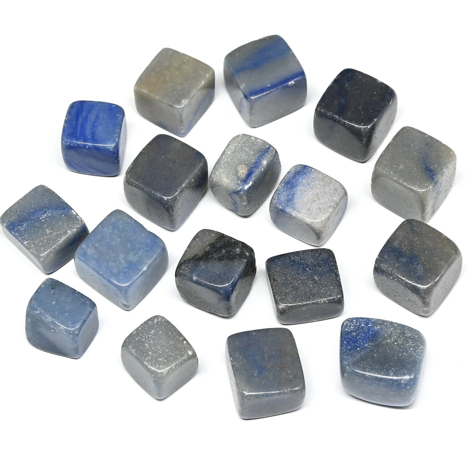 Кварц синий галтовка фракция 15-23мм, упаковка 200г .