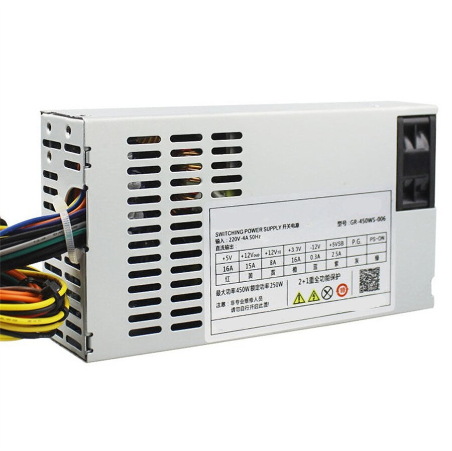 Блок питания высокой эффективности 250 вт с 20+4-контактным разъемом, 1u, гибкий