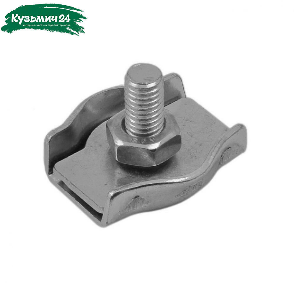 Зажим для троса Simplex плоский D2 мм /1шт. оц.