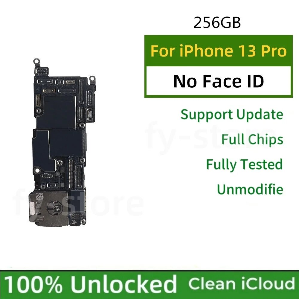 Разблокированная материнская плата для iPhone 13, мини-очистительная материнская плата iCloud для iPhone 13 Pro Max с/без Face ID, материнская плата Unmodifie 13 Pro 256g No Face