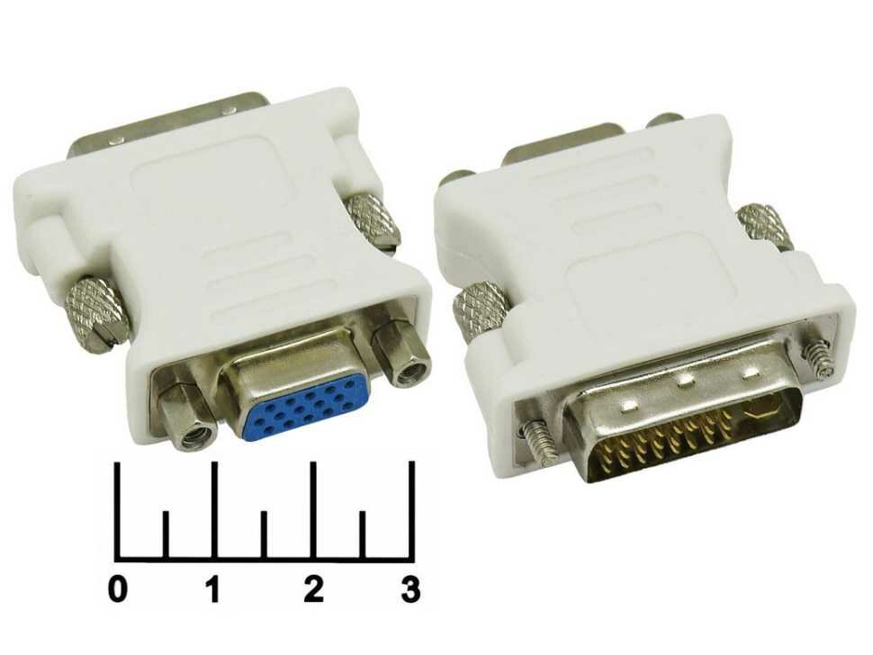 Переходник DVI штекер/VGA 15pin гнездо Cablexpert