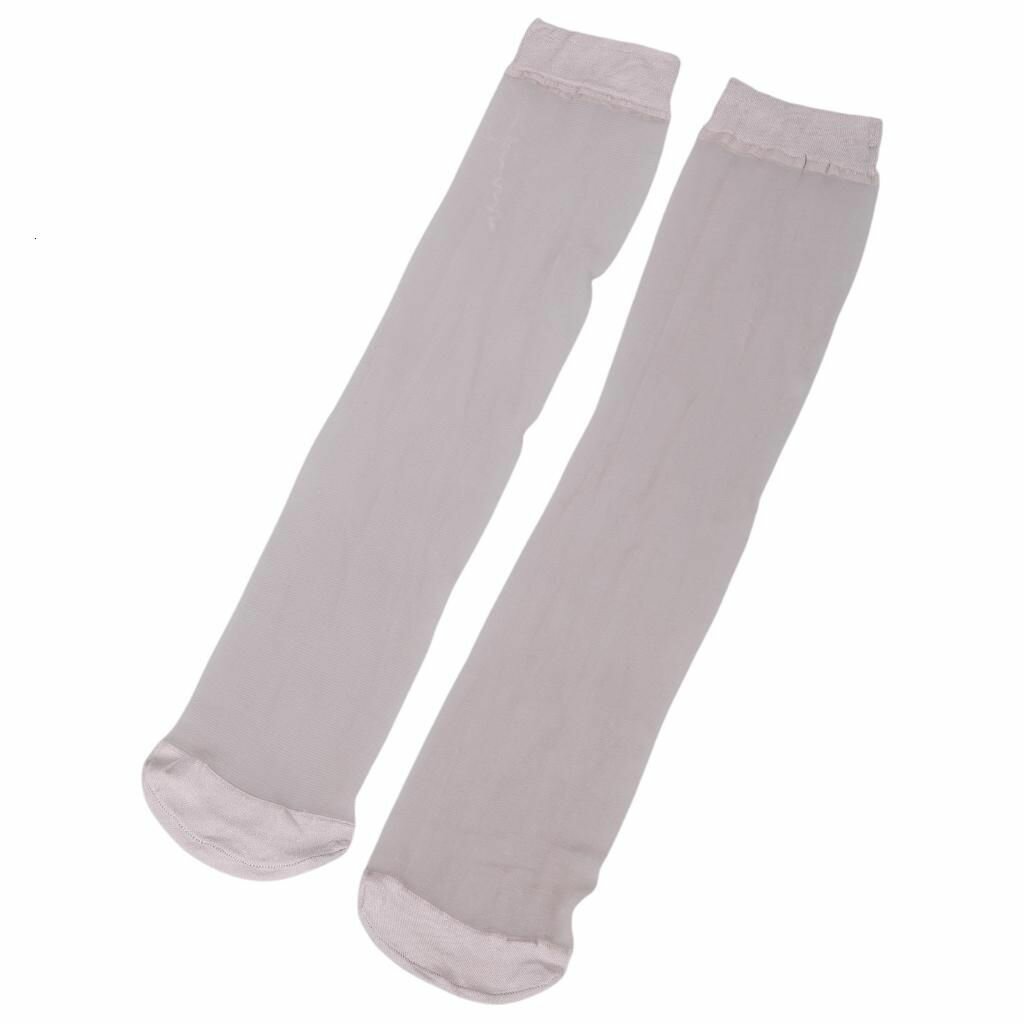 Ультратонкие чулки с кристаллами, для телят-серый