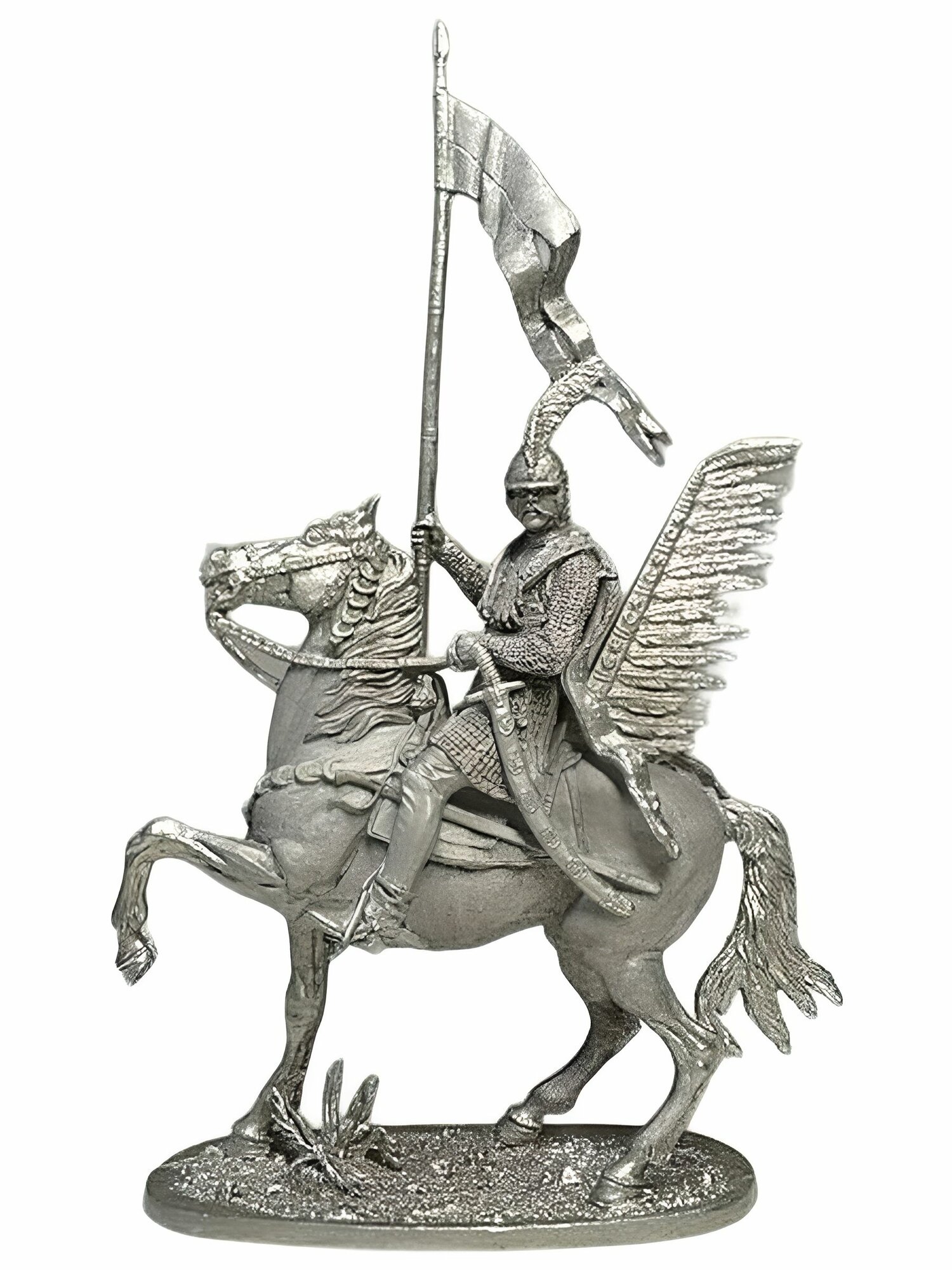 Оловянный солдатик фигурка Польский гусар Придворной хоругви, 1605 год