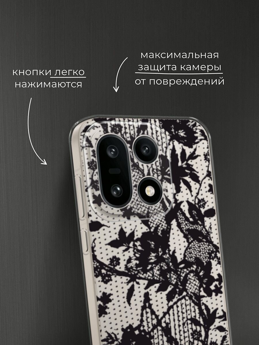 Чехол на OnePlus 15 / Ван Плас 15 с принтом Черная сетка — фото 1