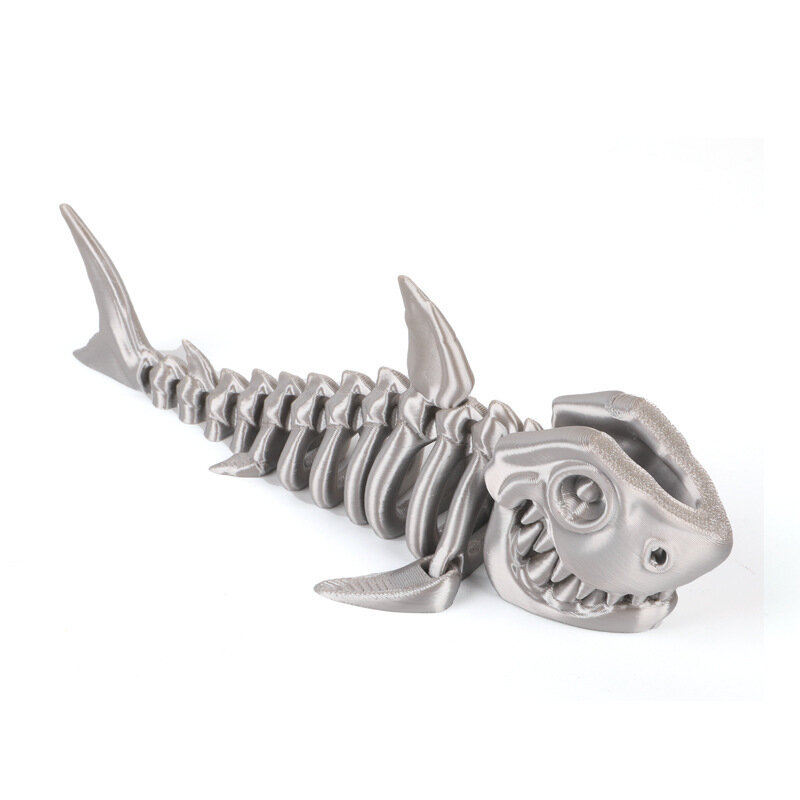 Игрушка Miniso "Акула", 3D печать, шарниры, артикуляции, 12 цветов,19cm