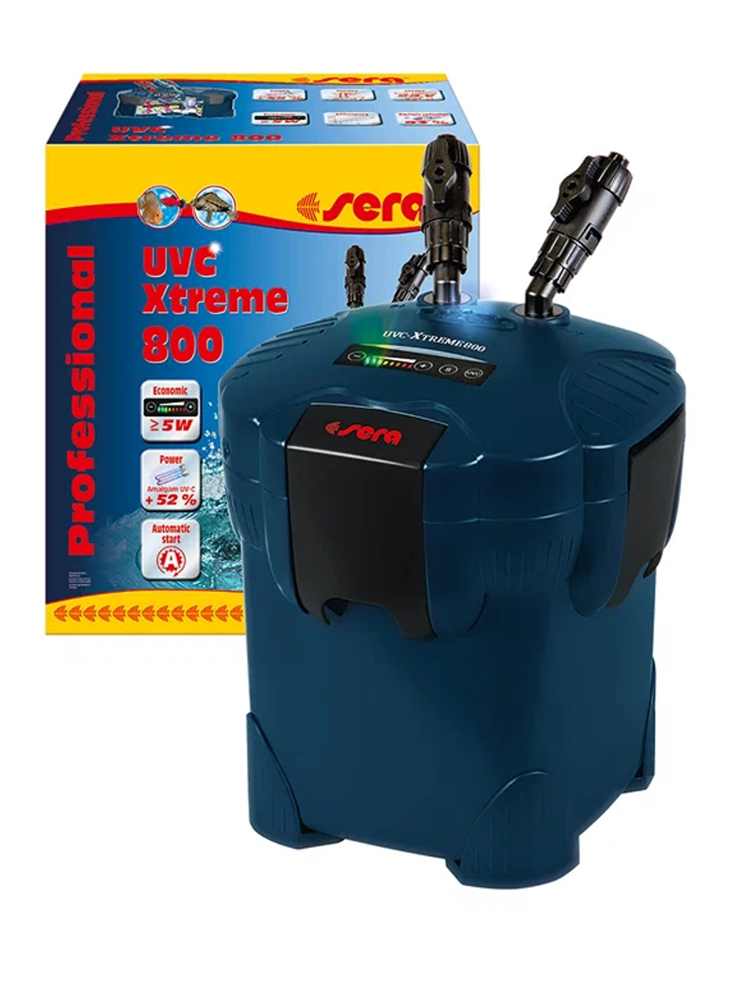 Фильтр для аквариума Sera UVC-Xtreme 800, внешний, с УФ-лампой, 840л/ч