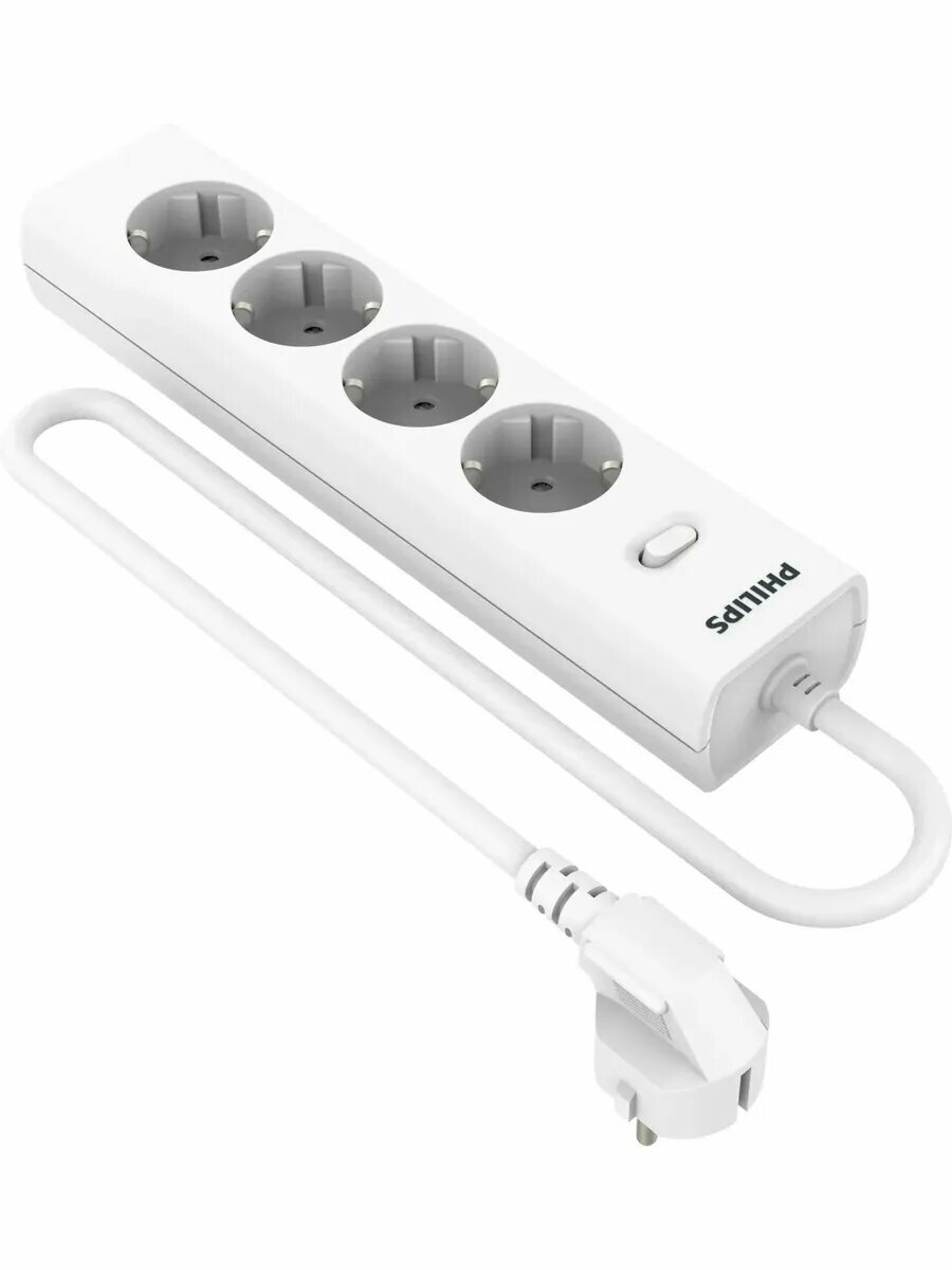 Сетевой фильтр Philips CHP2145WC/51 5м (4 розетки) белый (коробка)