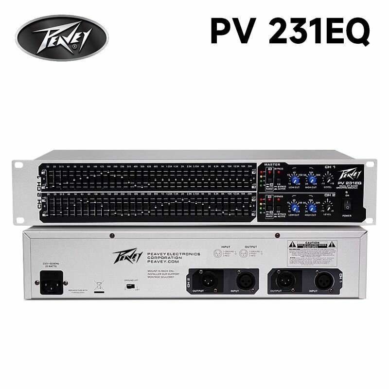 PEAVEY PV231EQ Двойной 31-сегментный эквалайзер Stage Special Equalizer