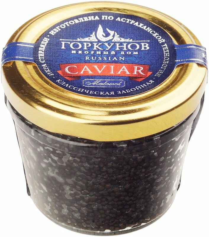 Икра черная стерляди забойная 100г