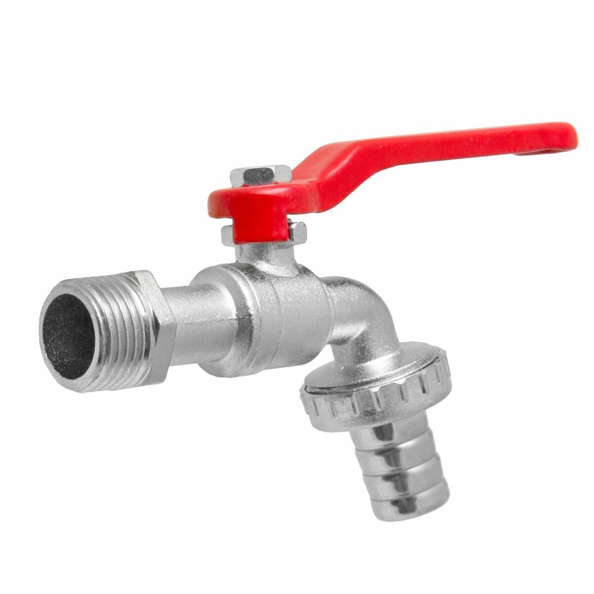 Шаровой кран MasterProf "Light", водоразборный, со штуцером 1/2 дюйма, наружная резьба, ручка