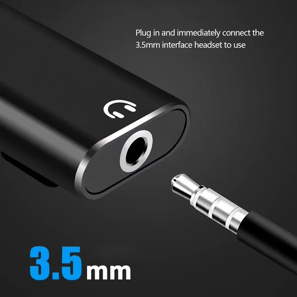 Адаптер USB-C 3.5 мм Silver 2 в 1 — фото 1