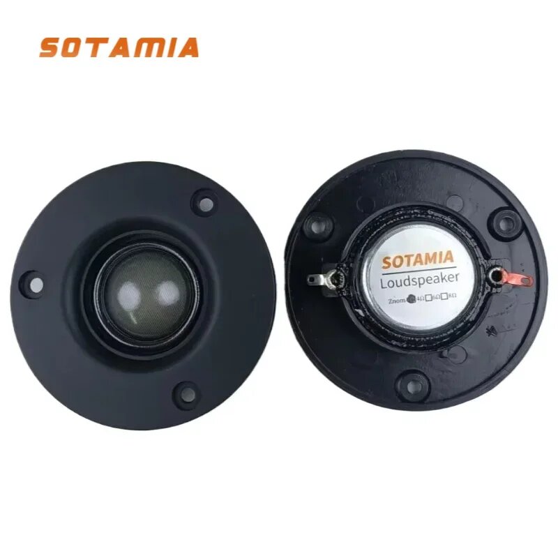 SOTAMIA 2 шт. 3-дюймовые высокочастотные динамики (твитеры) 4 Ом 30 Вт с шелковой мембраной, мощные Hi-Fi динамики для домашнего кинотеатра и музыки