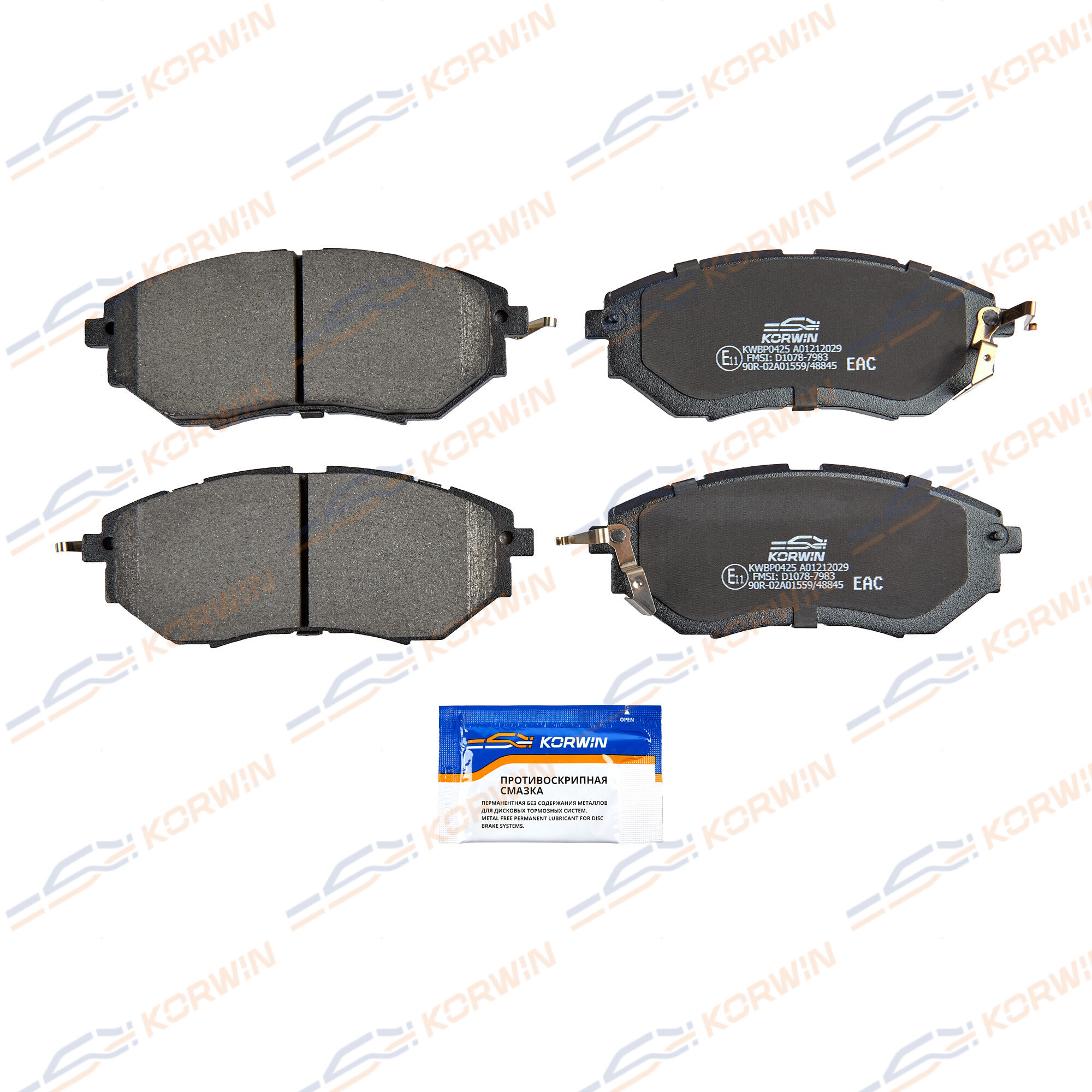 Колодки тормозные перед. Subaru Forester (SJ) 12-/Outback (BP/BR/BS)/Legacy 03-