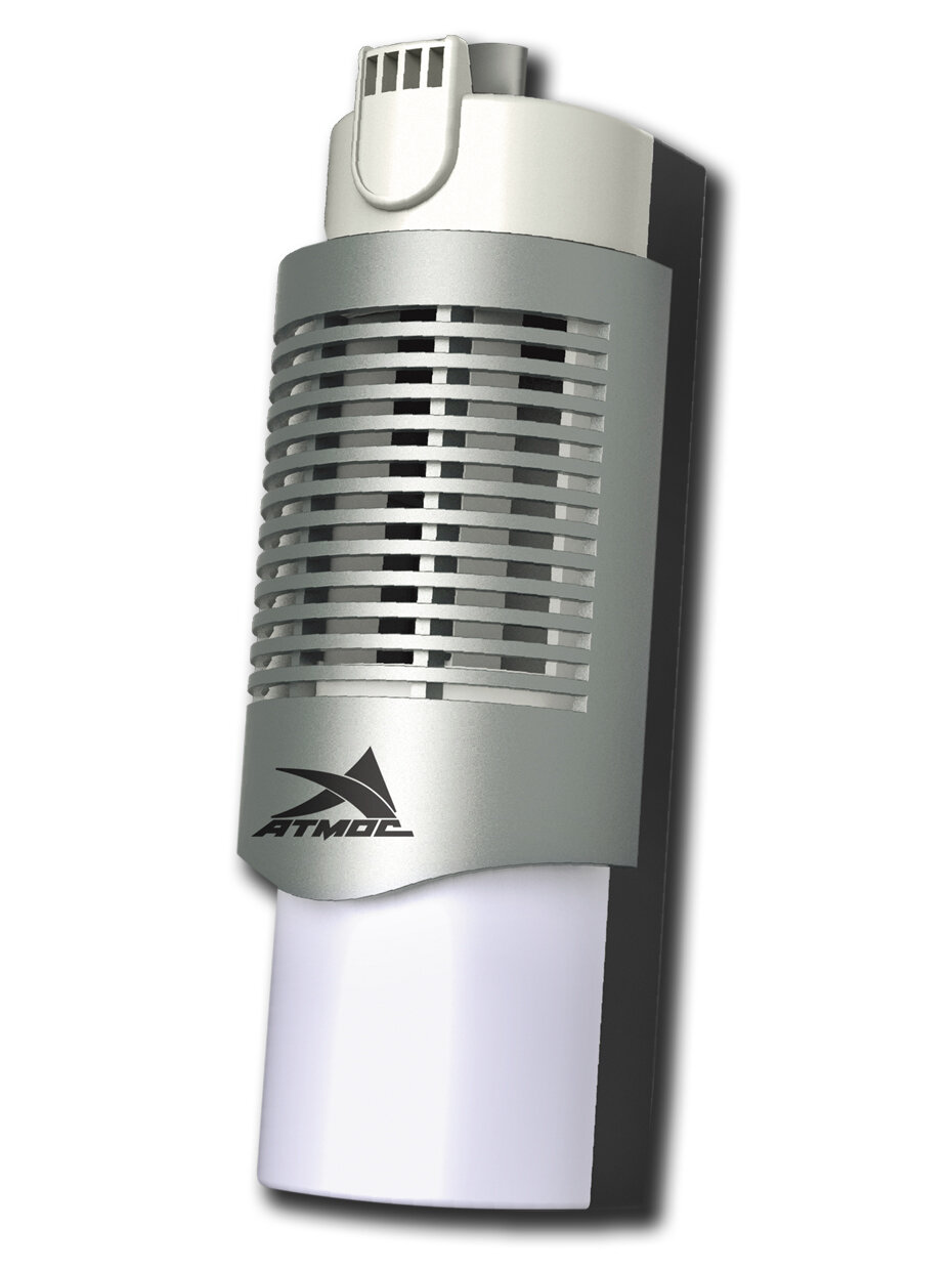 Воздухоочиститель-ионизатор атмос HG-503, серебристый, ионизатор, ночная подсветка, электростатический