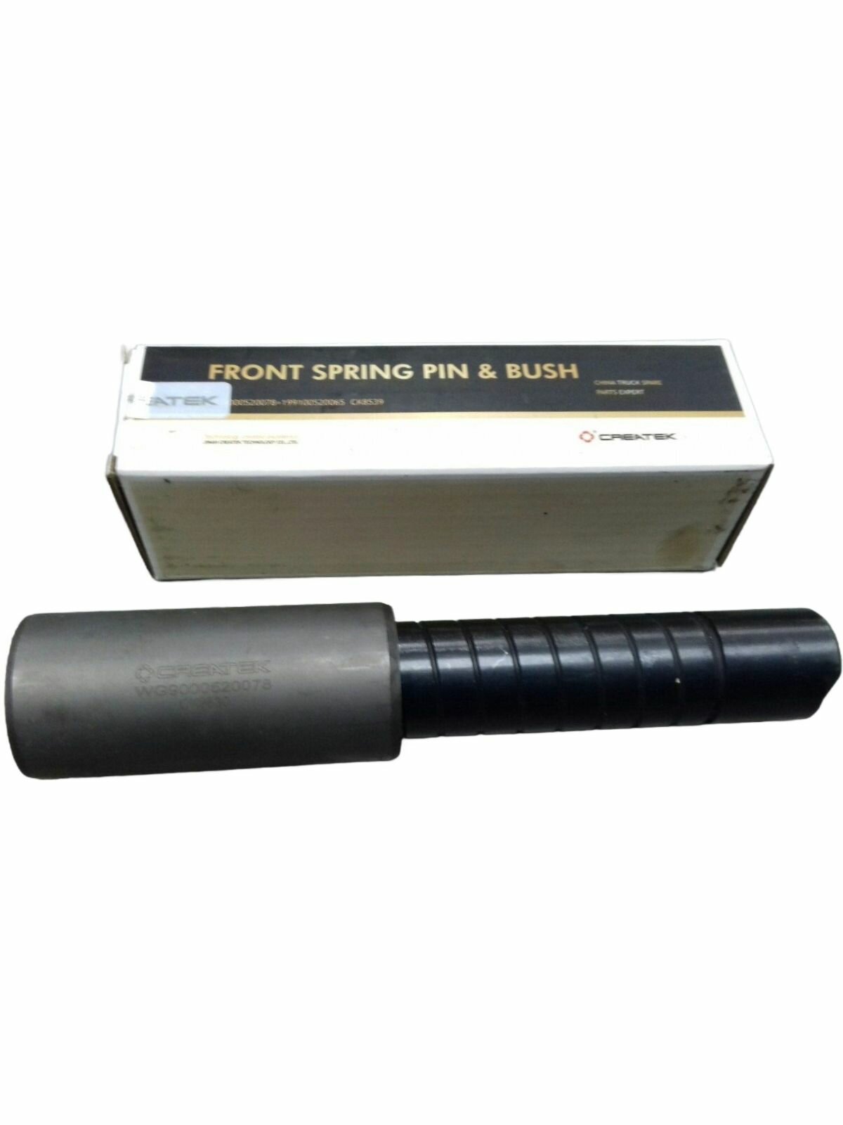 Палец передней рессоры + втулка D-30 L-155 (утолщённая втулка +0,2 мм) качество от CREATEK Арт. WG9100520065+WG9000520078