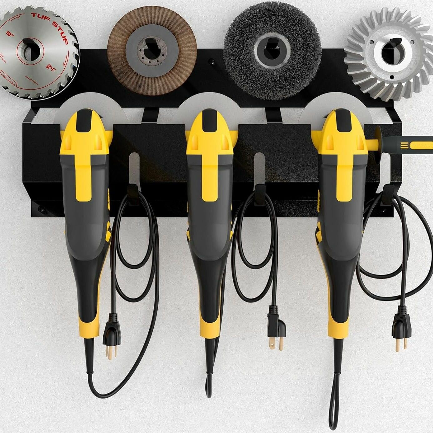 Держатель для УШМ, стационарная подставка с крючком, надежное крепление для болгарки, резки и полировки