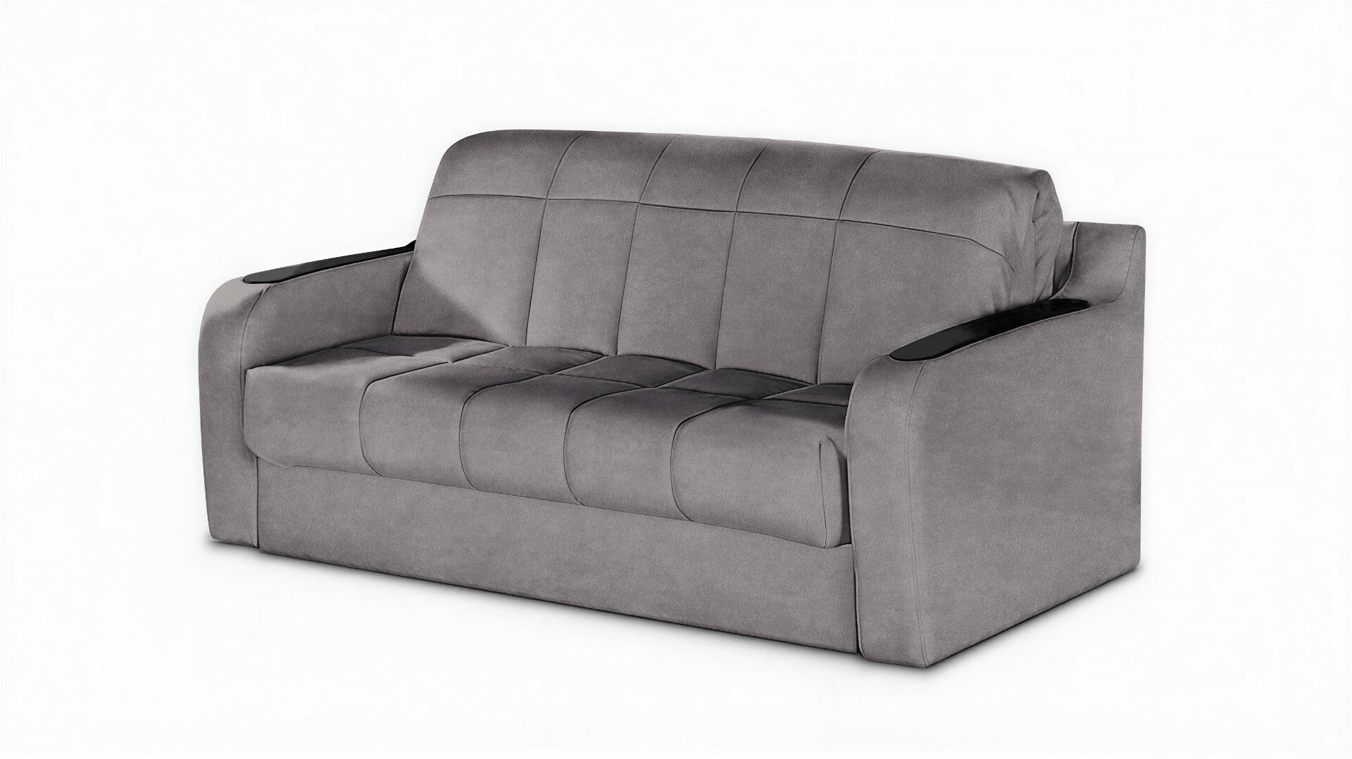 Диван Глория Лайт Velutto 19 NEW 174x105x88 см, коричневый Велютто, аккордеон Фиеста