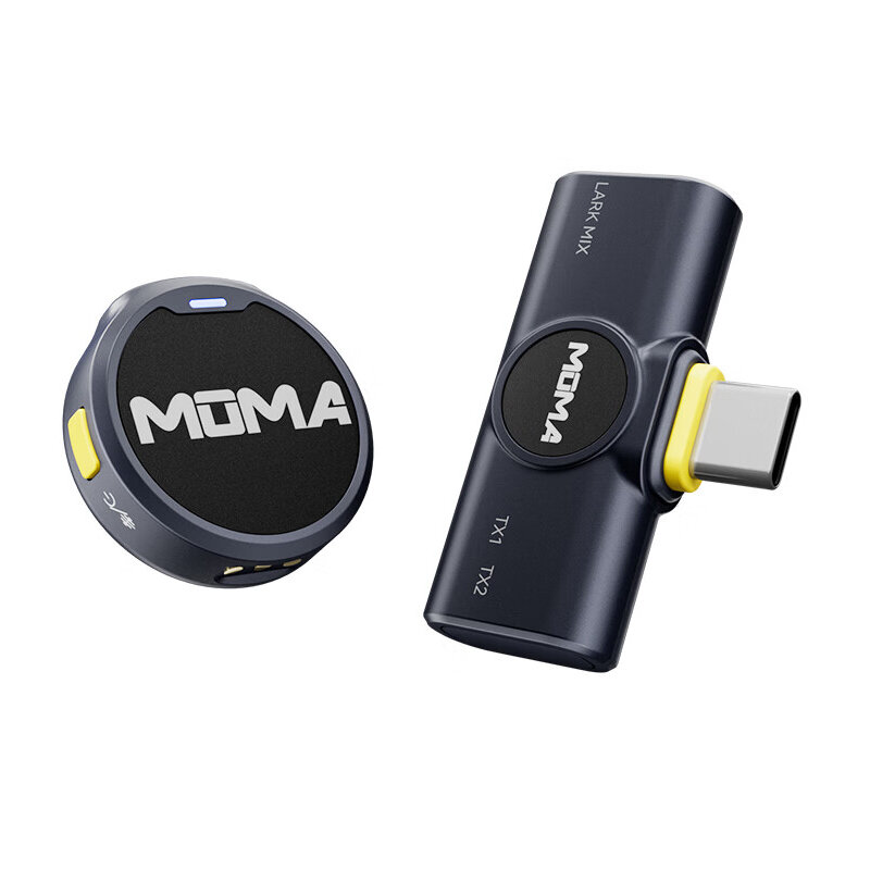 Беспроводной петличный микрофон MOMA Mini комплект для записи и прямых трансляций, multicolor, шумоп