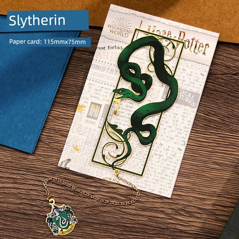 Оригинальные товары по мотивам Гарри Поттера, металлические закладки «Магическая академия», канцелярские принадлежности