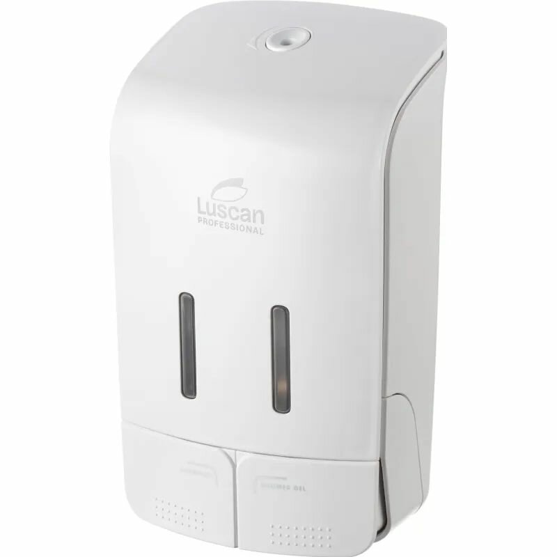 Дозатор для жидкого мыла Luscan Professional Etalon 2x550мл белый