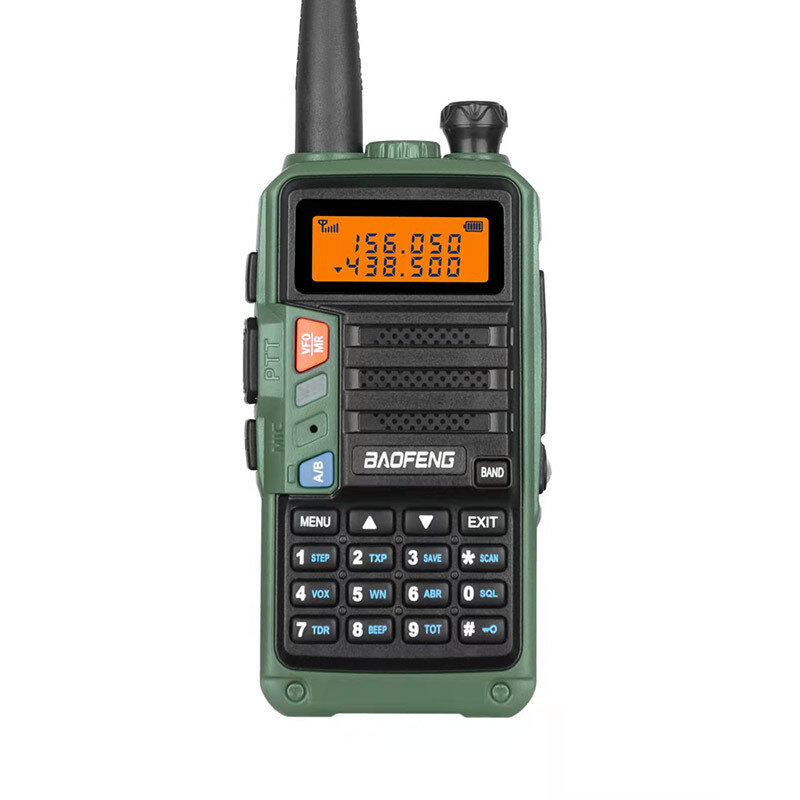 Радиостанция Baofeng UV-S9 PLUS 10W Green, 10 Вт, 2200 мАч, 136-174 МГц (VHF), 400-470 МГц (UHF)