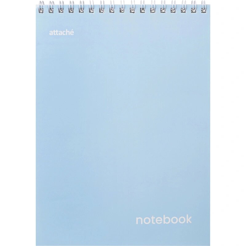 Блокнот Attache Акварель гребень картон А5 60л голубой