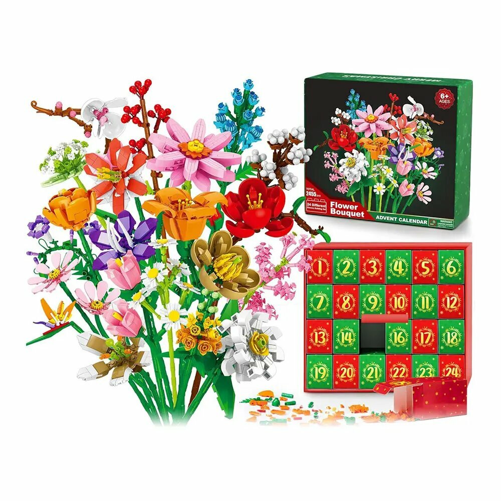 Lego Букетный строительный блок Адвент-календарь chrysanthemums