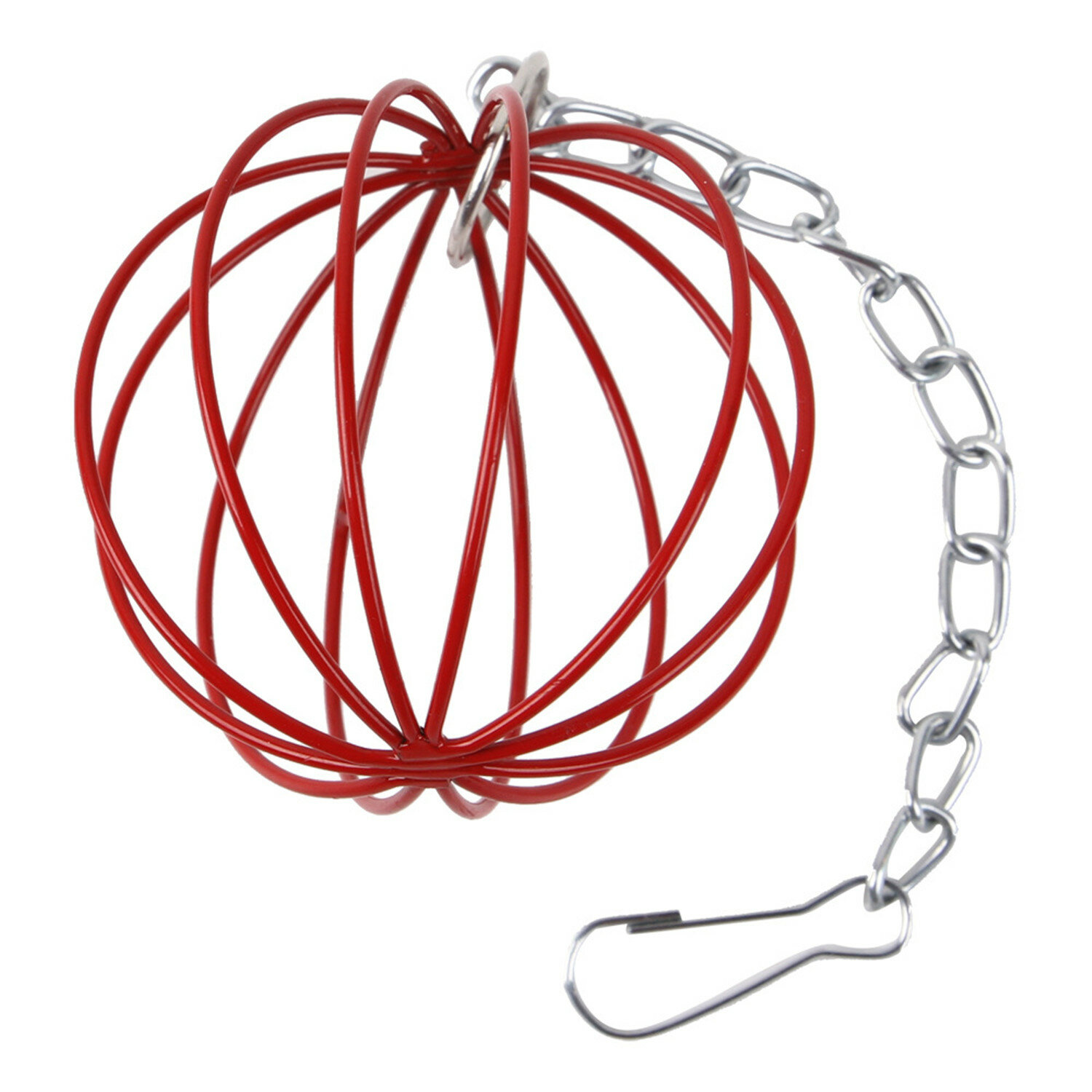 Корзина для сена из металла для кроликов, хомяков и грызунов, размер 6x6 см, цепь 13 см, можно повесить на кормушку, кормушка для животных из нержавеющей стали, 1 шт.