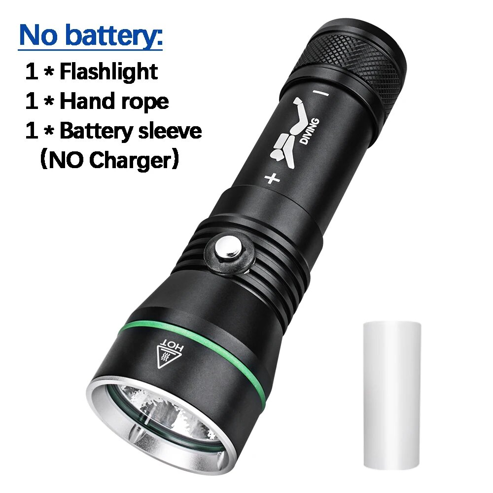 BORUiT Профессиональный Водонепроницаемый Фонарь для Дайвинга S3