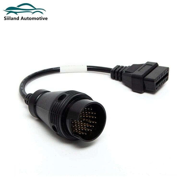Лучшая цена, диагностический адаптер для IVECO 38PIN к OBD OBD2 16-контактный гнездовой разъем для грузовиков, сверхмощный 38-контактный разъем для IVECO