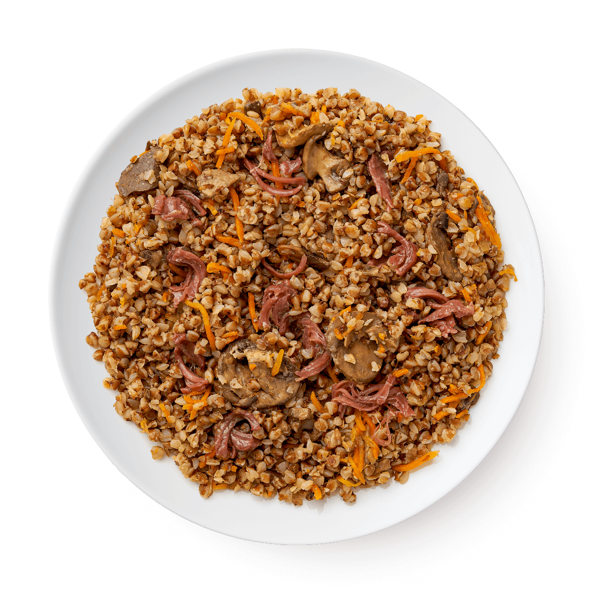 Гречка по-купечески с томлёной говядиной и грибами «Из Лавки»