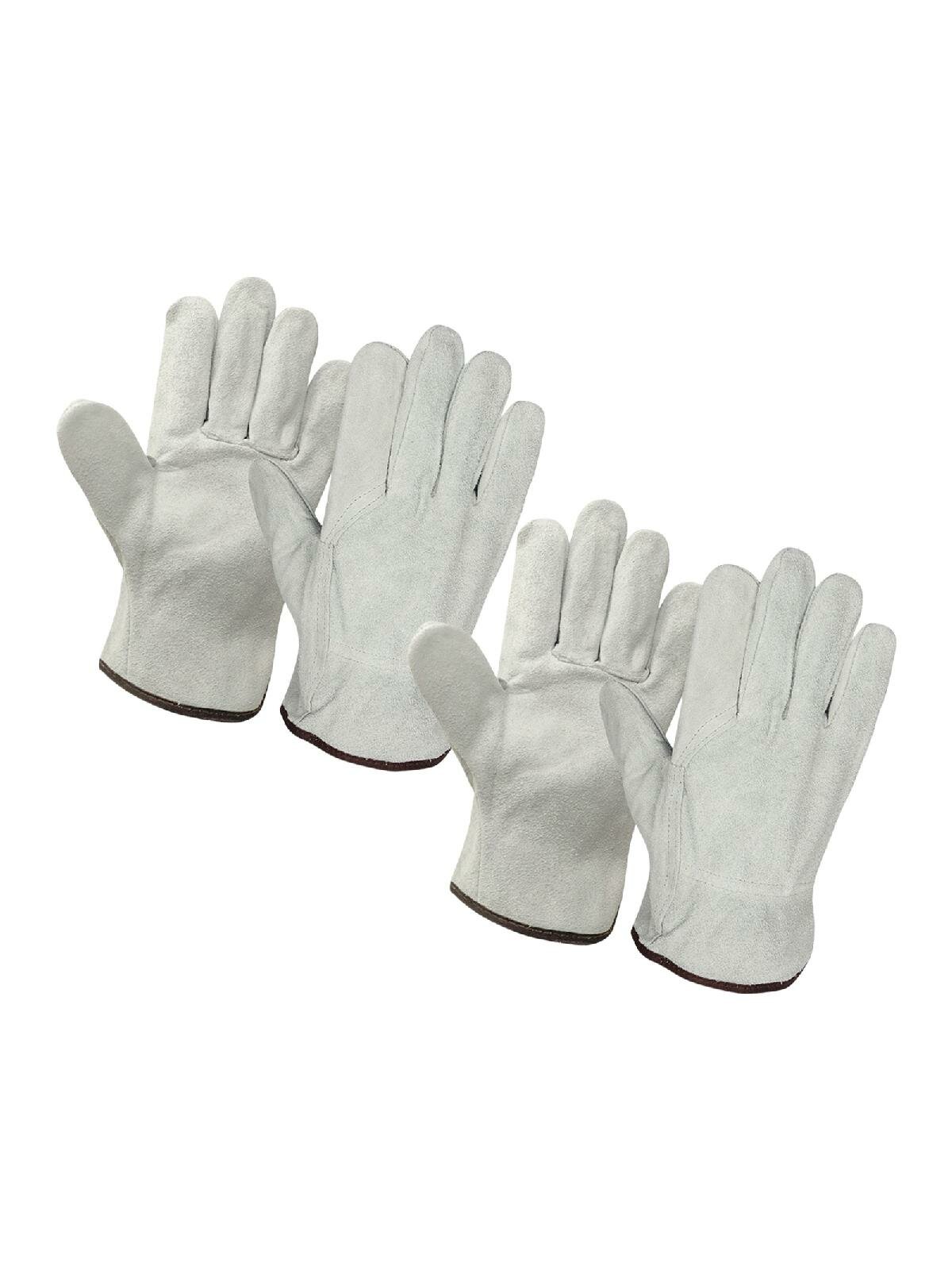 Рабочие перчатки из воловьей кожи унисекс с защитой вытянутых рук для безопасности сварки