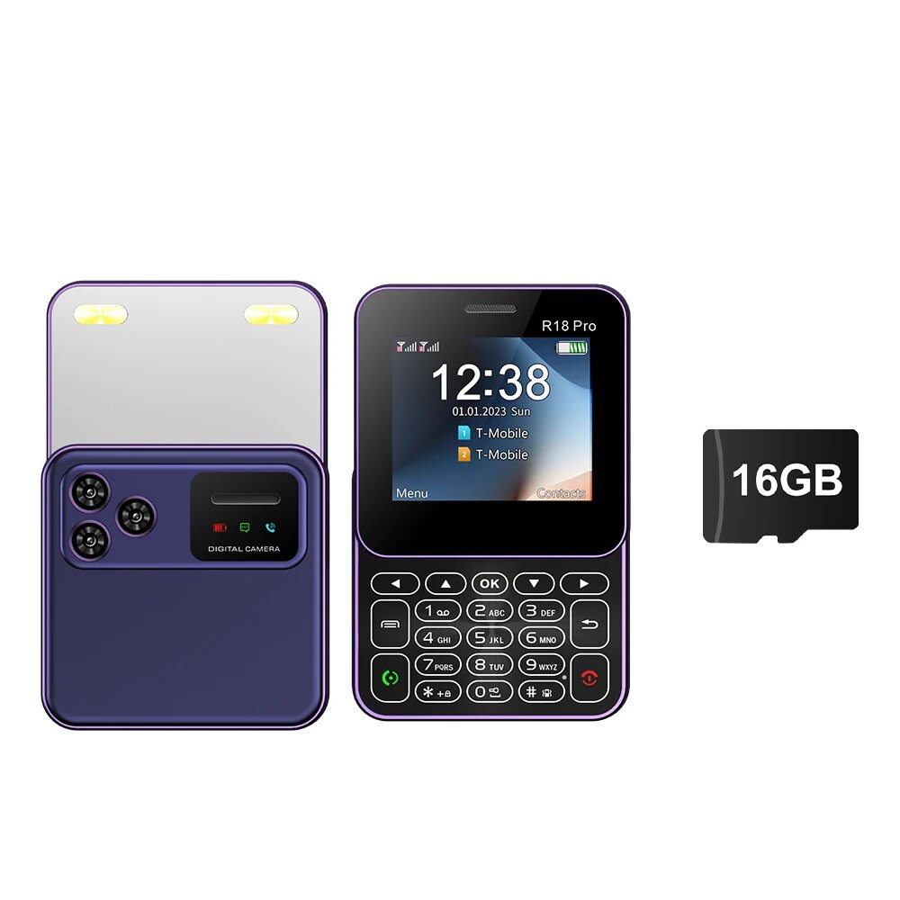 Low Price Sale SERVO R18 PRO Side Slider Mobile Phone Dual SIM Speed Dial Magic Voice Flashlight 2.4" Rotating Screen Cellphone