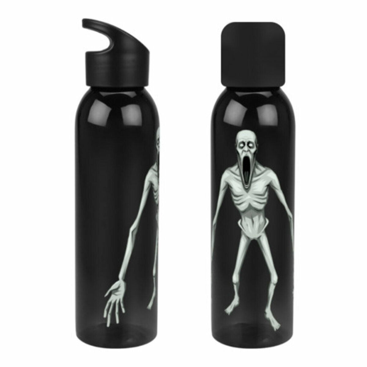 Бутылка для воды «Скромник scp 096 SCP Foundation» (черный)