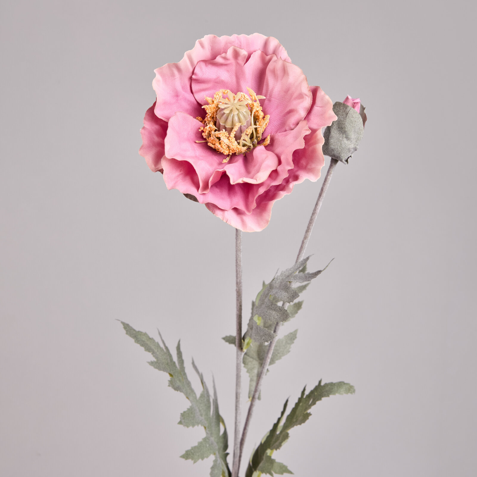 Цветок искусственный мак высота=72см. KSG-287-571