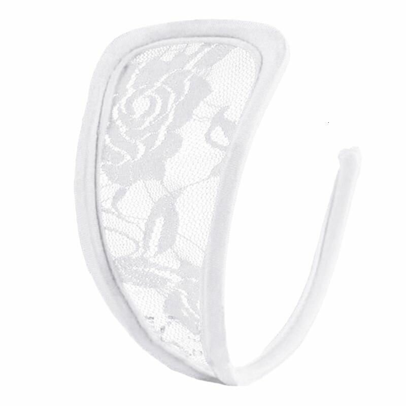 Женские стринги "С" кружевные, Белый