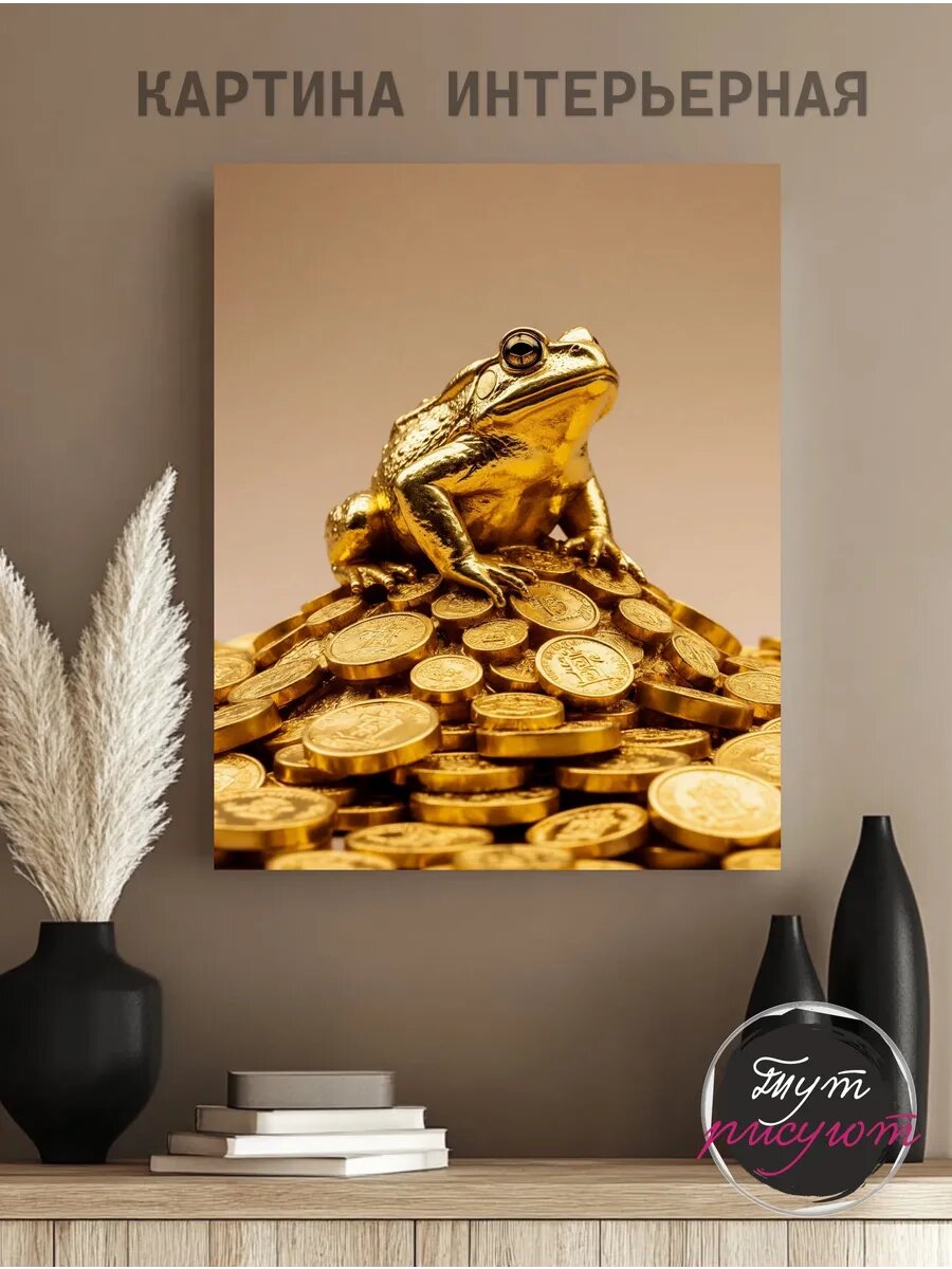 Картина интерьерная на стену Символ богатства 40х50 см