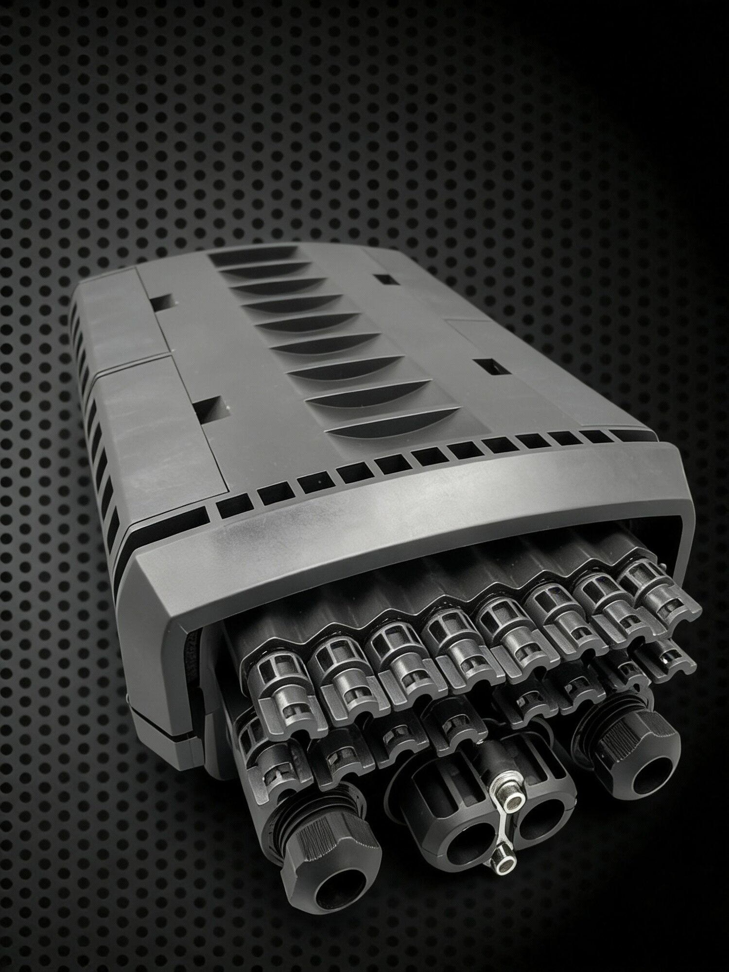 Кросс-муфта оптическая FOXNET F200 16 волокон, IP68, черная