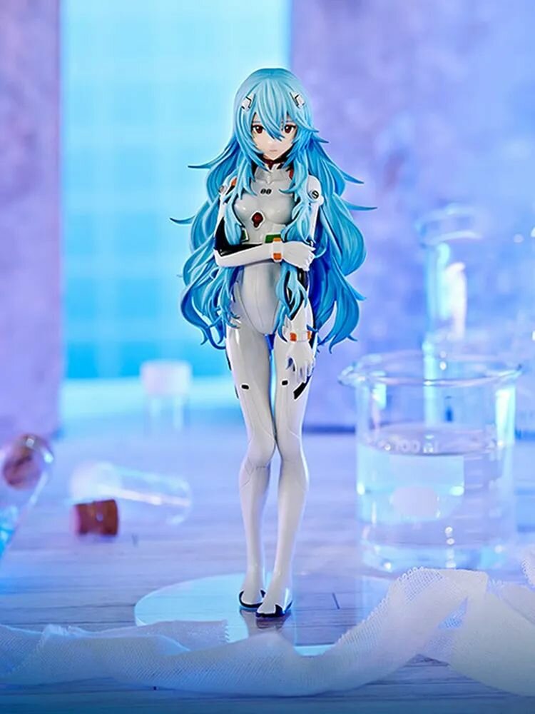 Фигурка 3D из аниме Евангелион (Neon Genesis Evangelion) - Рей Аянами (Rei Ayanami) 17 см (пакет)